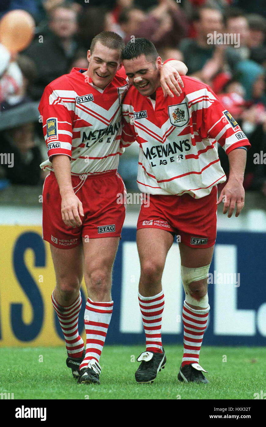 PAUL NEWLOVE & TOMMY MARTYN ST. HELENS V WARRINGTON 26 August 1996 ...