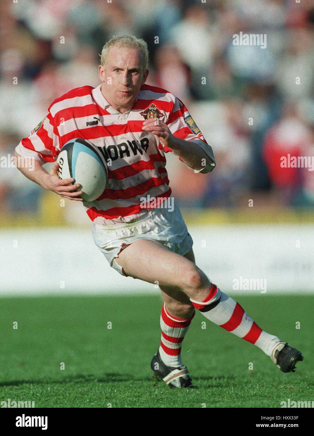 SHAUN EDWARDS WIGAN RLFC 03 June 1996 Stock Photo - Alamy