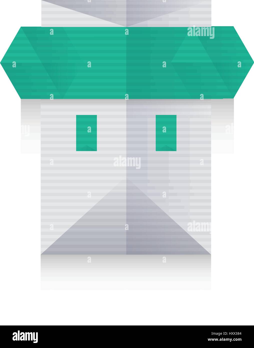 Ancient columns icon origami Stock Vector Image & Art - Alamy