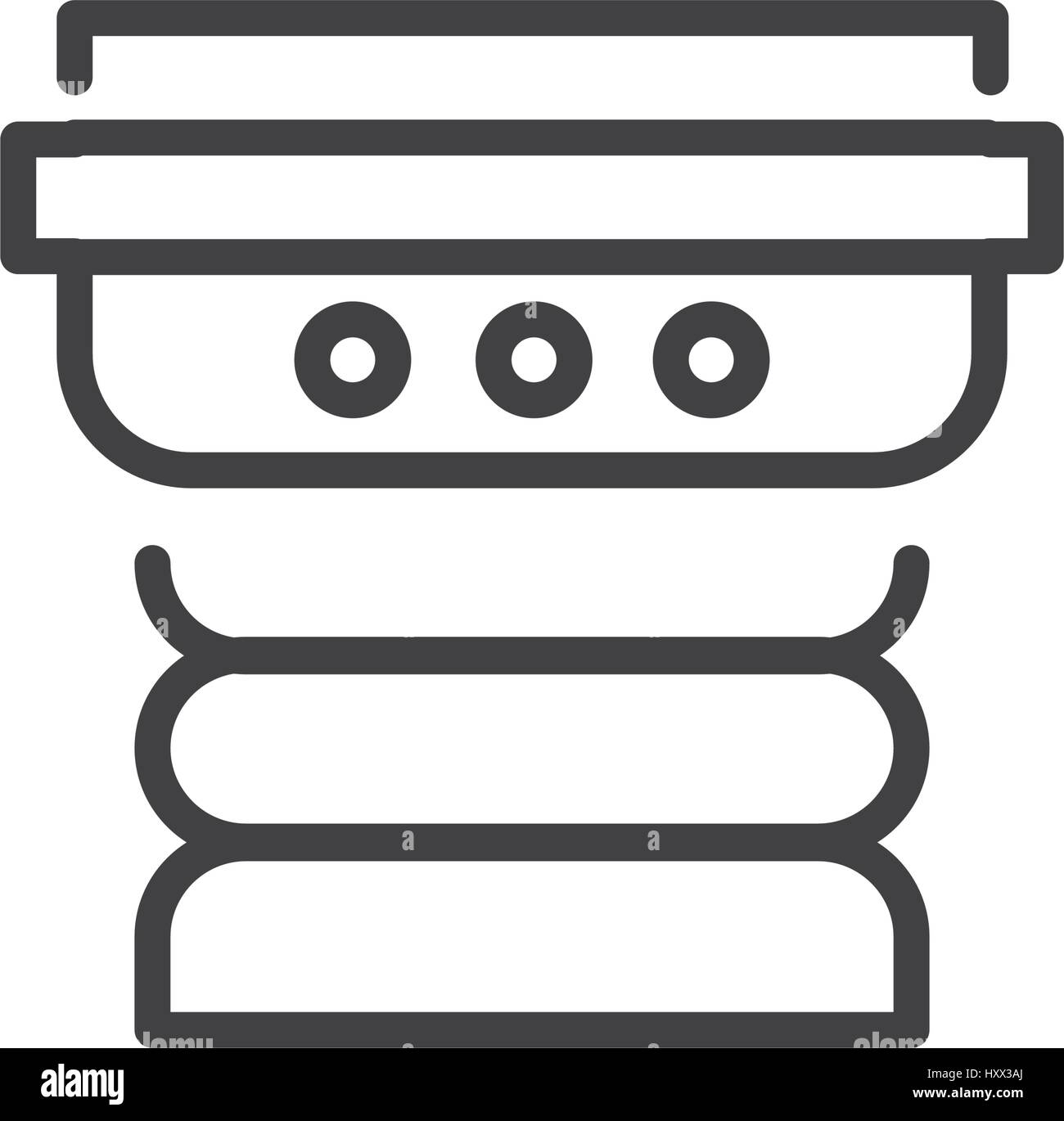 Columns line Stock Vector Images - Alamy