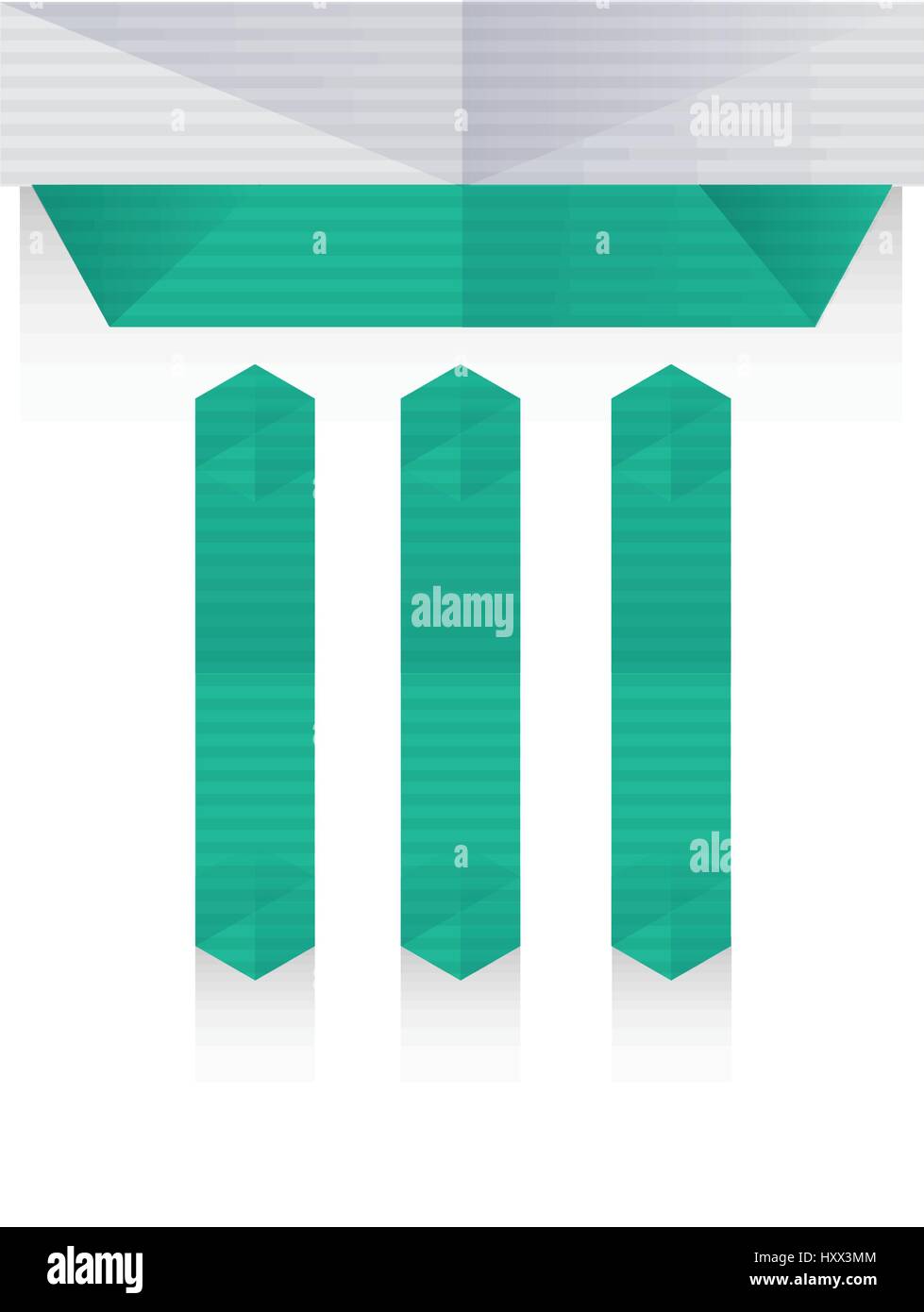 Ancient columns icon origami Stock Vector Image & Art - Alamy