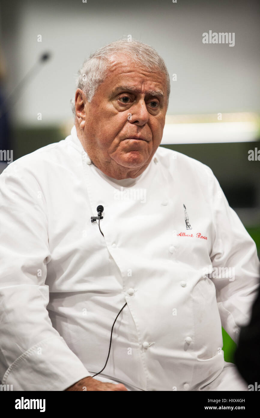 Albert Roux at Grimsby Institute Stock Photo - Alamy