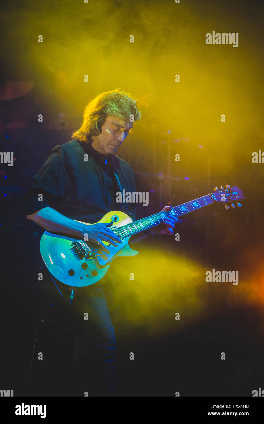 Steve Hackett performing live on stage at the Teatro Colosseo in Torino ...