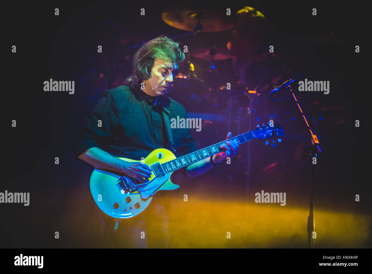Steve Hackett performing live on stage at the Teatro Colosseo in Torino ...