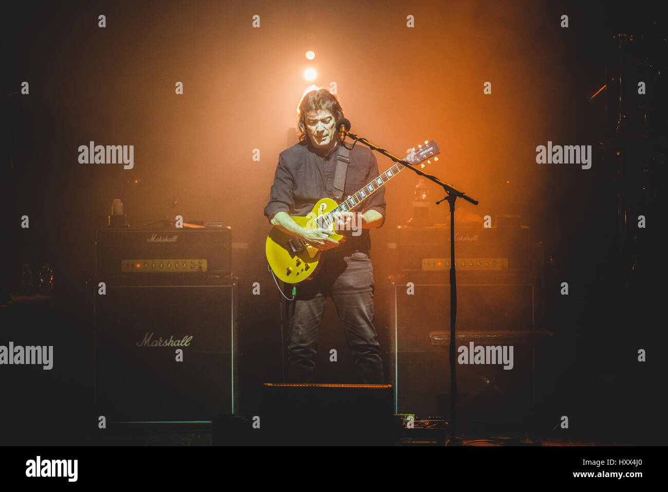 Steve Hackett performing live on stage at the Teatro Colosseo in Torino ...