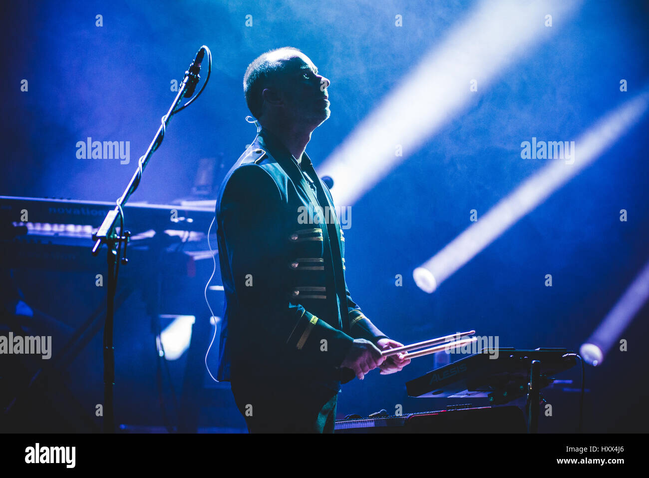 Steve Hackett performing live on stage at the Teatro Colosseo in Torino ...