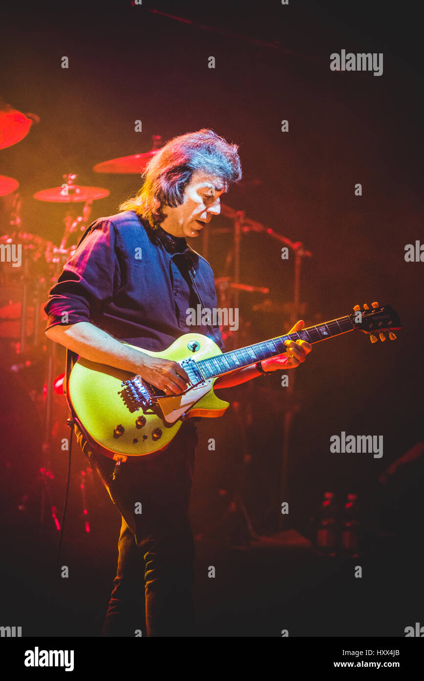 Steve Hackett performing live on stage at the Teatro Colosseo in Torino ...