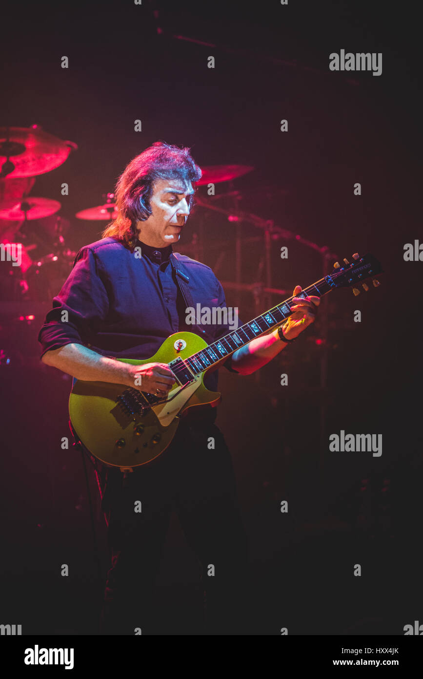 Steve Hackett performing live on stage at the Teatro Colosseo in Torino ...
