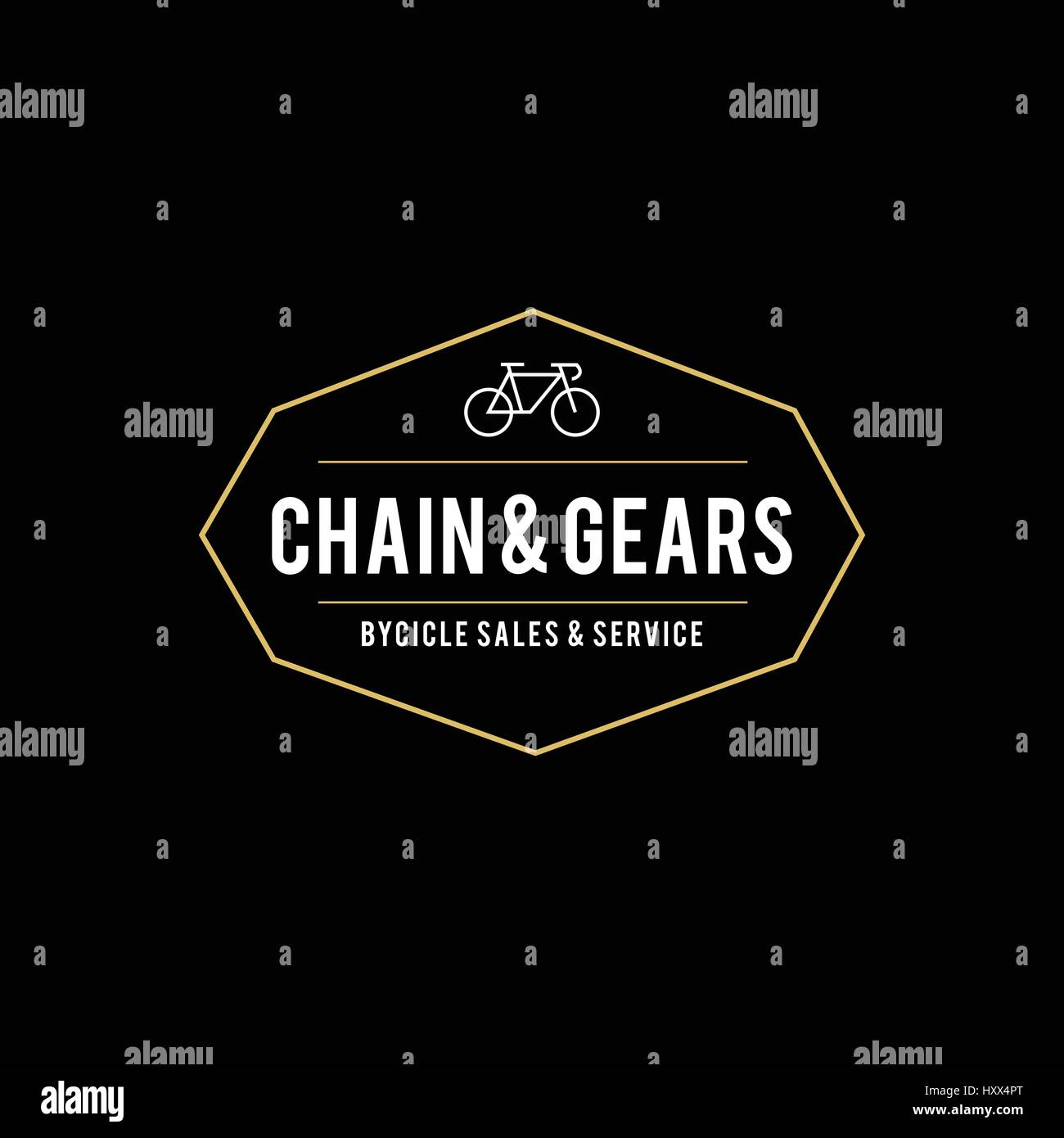 Vintage and Retro style Bicycle label design Stock Vector Image & Art ...