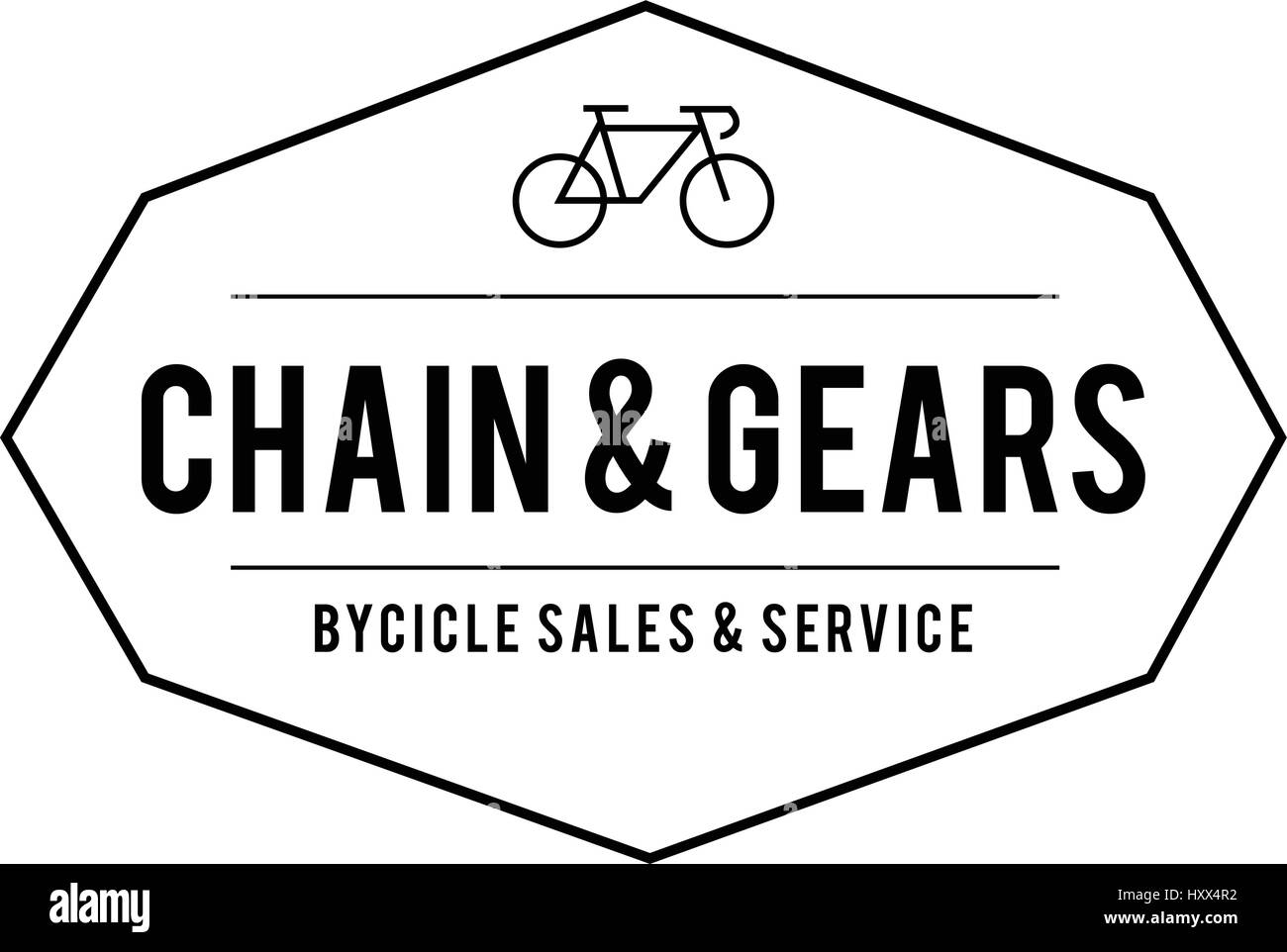 Vintage and Retro style Bicycle label design Stock Vector Image & Art ...