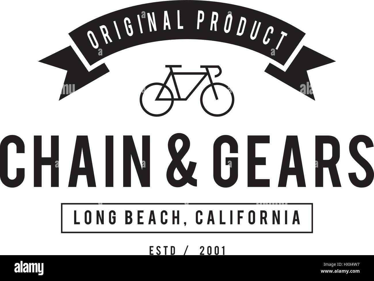 Vintage and Retro style Bicycle label design Stock Vector Image & Art ...