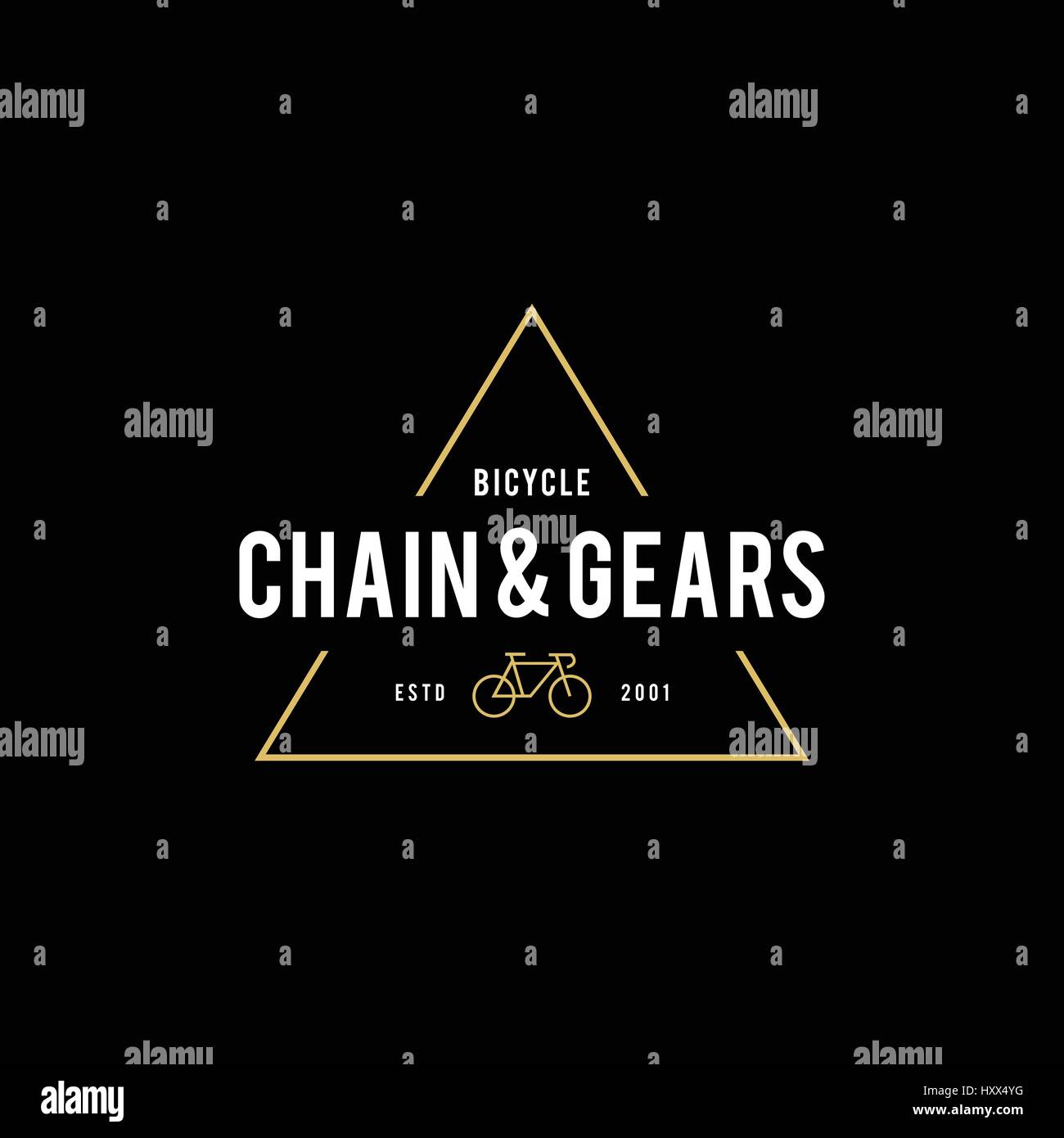 Vintage and Retro style Bicycle label design Stock Vector Image & Art ...