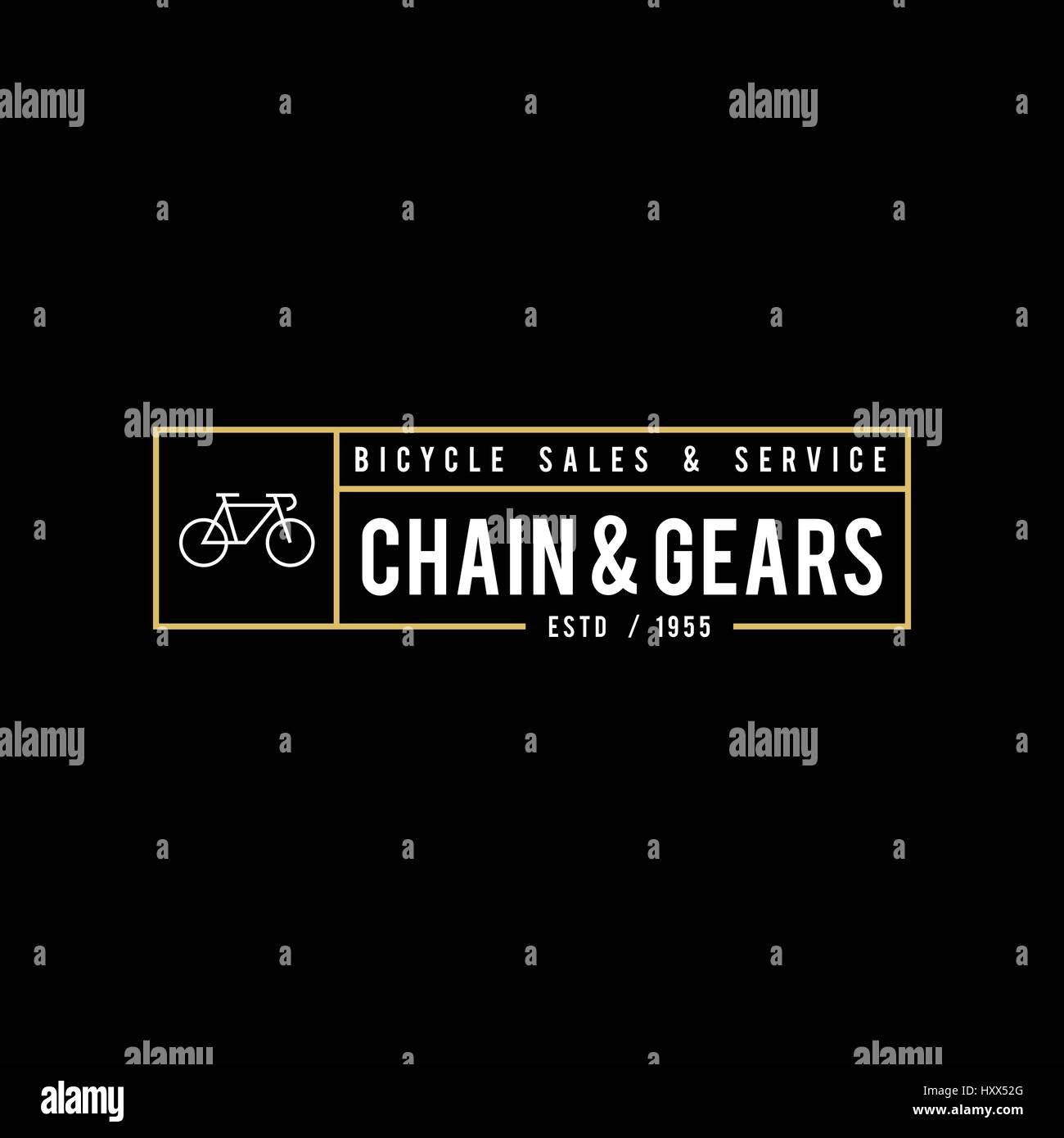 Vintage and Retro style Bicycle label design Stock Vector Image & Art ...