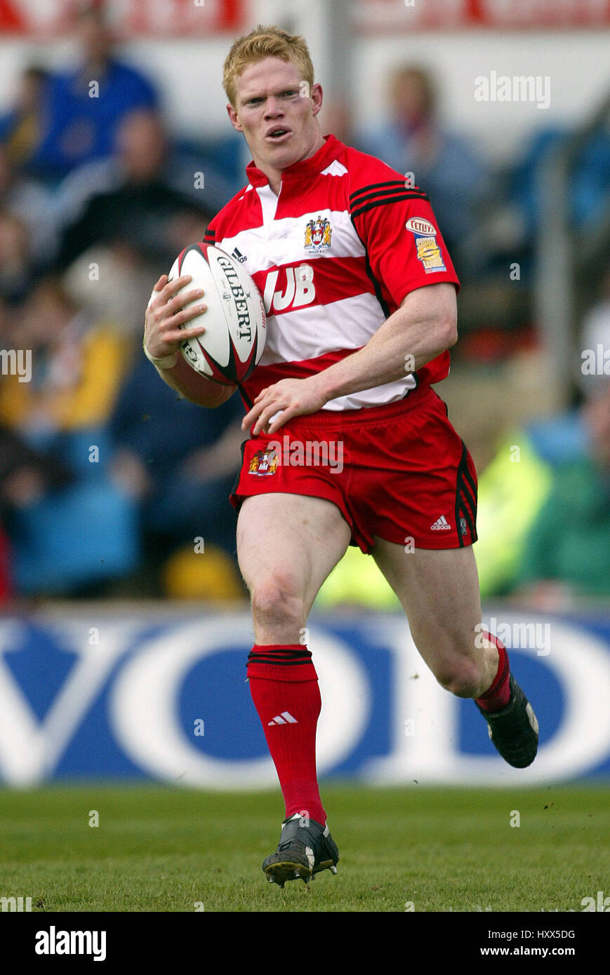 BRETT DALLAS WIGAN WARRIORS RLFC 14 April 2002 Stock Photo - Alamy