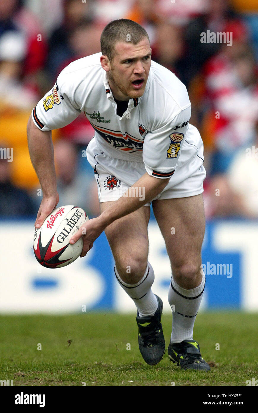 DANNY ORR CASTLEFORD TIGERS RLFC 14 April 2002 Stock Photo - Alamy