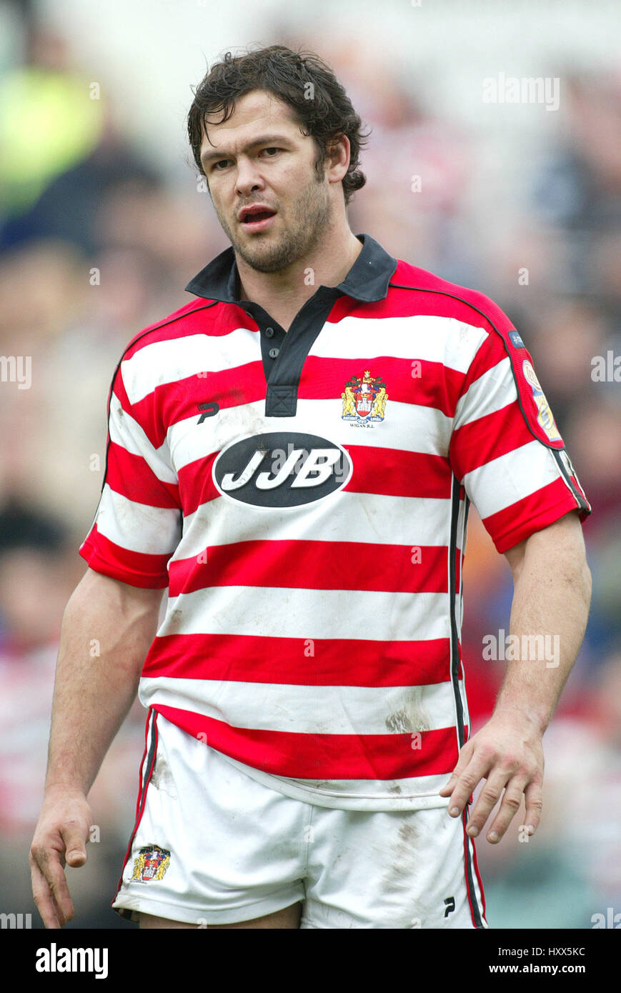 ANDREW FARRELL WIGAN WARRIORS RLFC WIDNES 26 April 2004 Stock Photo - Alamy