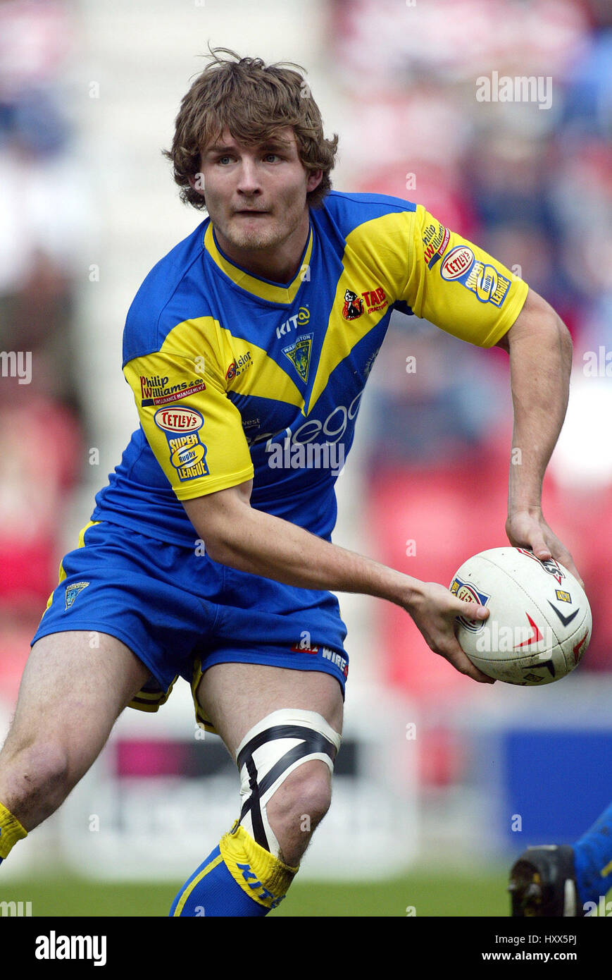 MARK GLEESON WARRINGTON WOLVES RLFC JJB STADIUM WIGAN ENGLAND 15 April ...