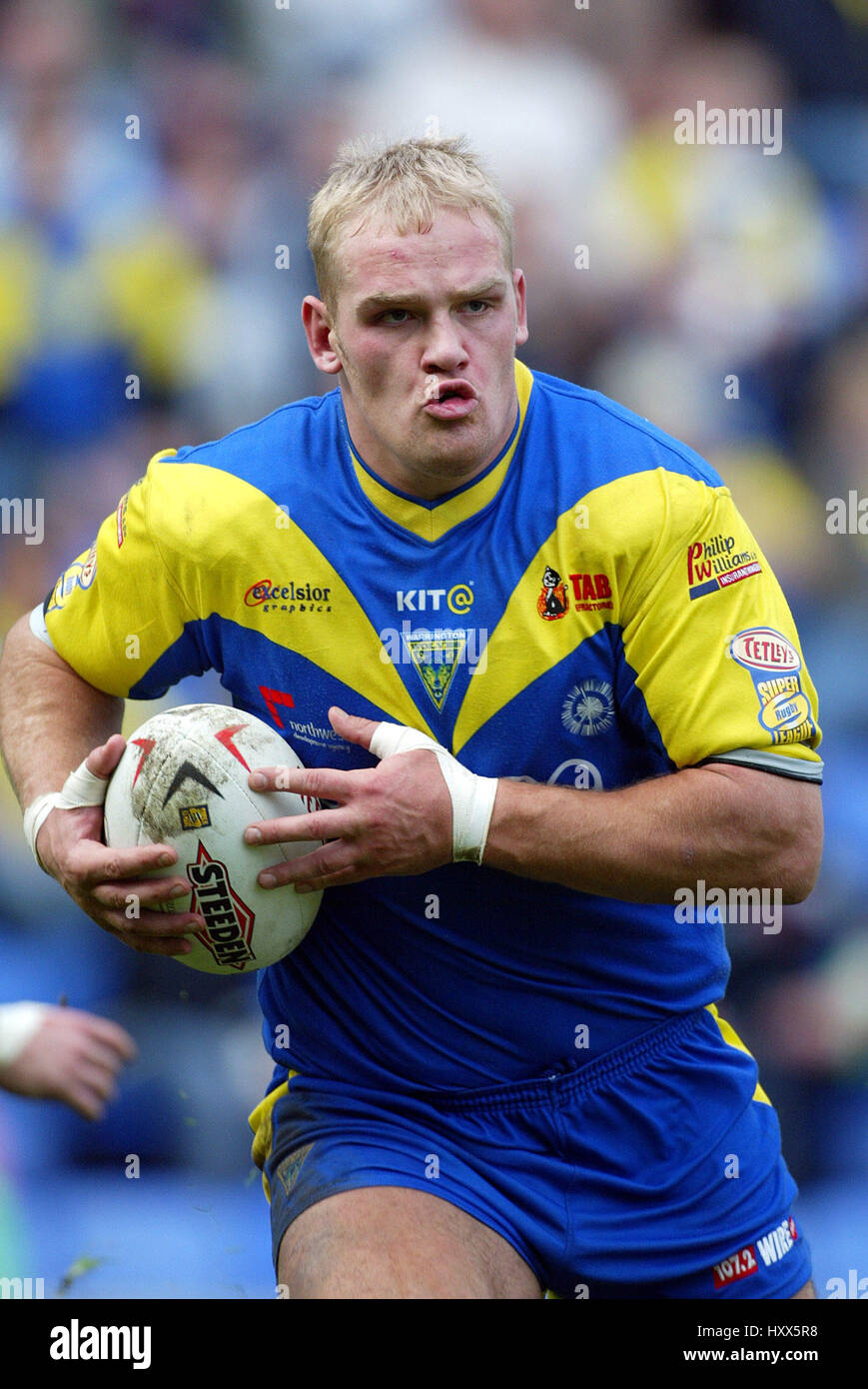 WARREN STEVENS WARRINGTON WOLVES RLFC JJB STADIUM WIGAN ENGLAND 15 ...