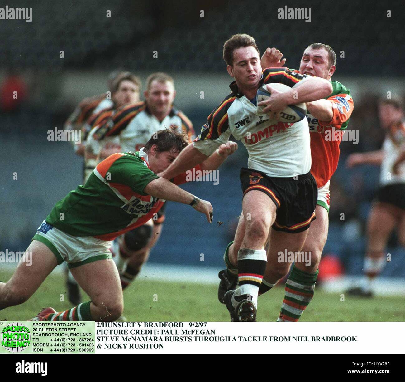 MCNAMARA BRADBROOK & RUSHTON HUNSLET V BRADFORD BULLS 09 February 1997 ...