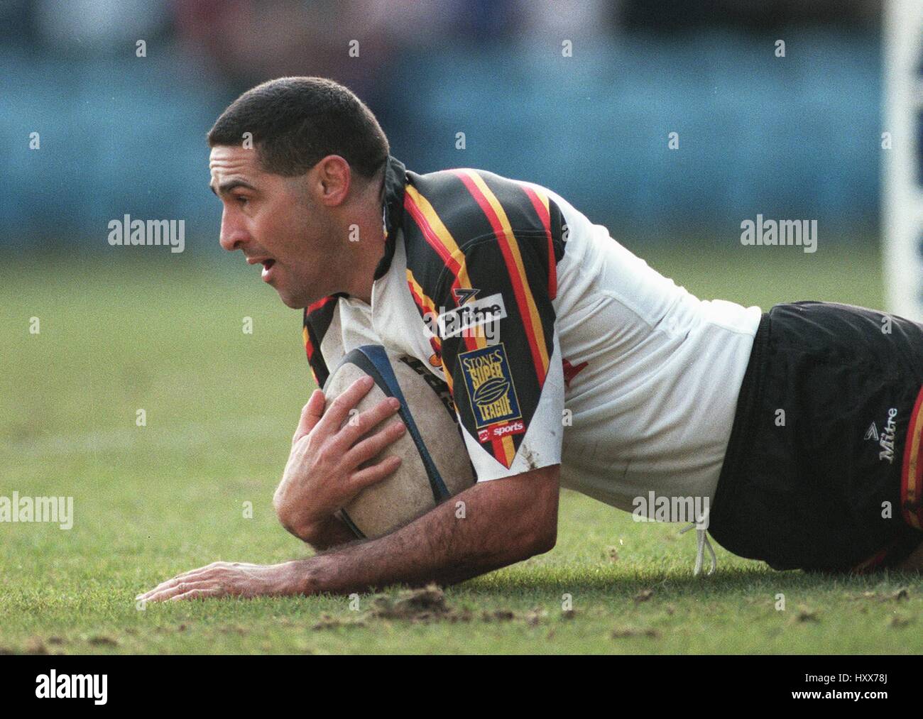DANNY PEACOCK BRADFORD BULLS RLFC 19 March 1997 Stock Photo - Alamy