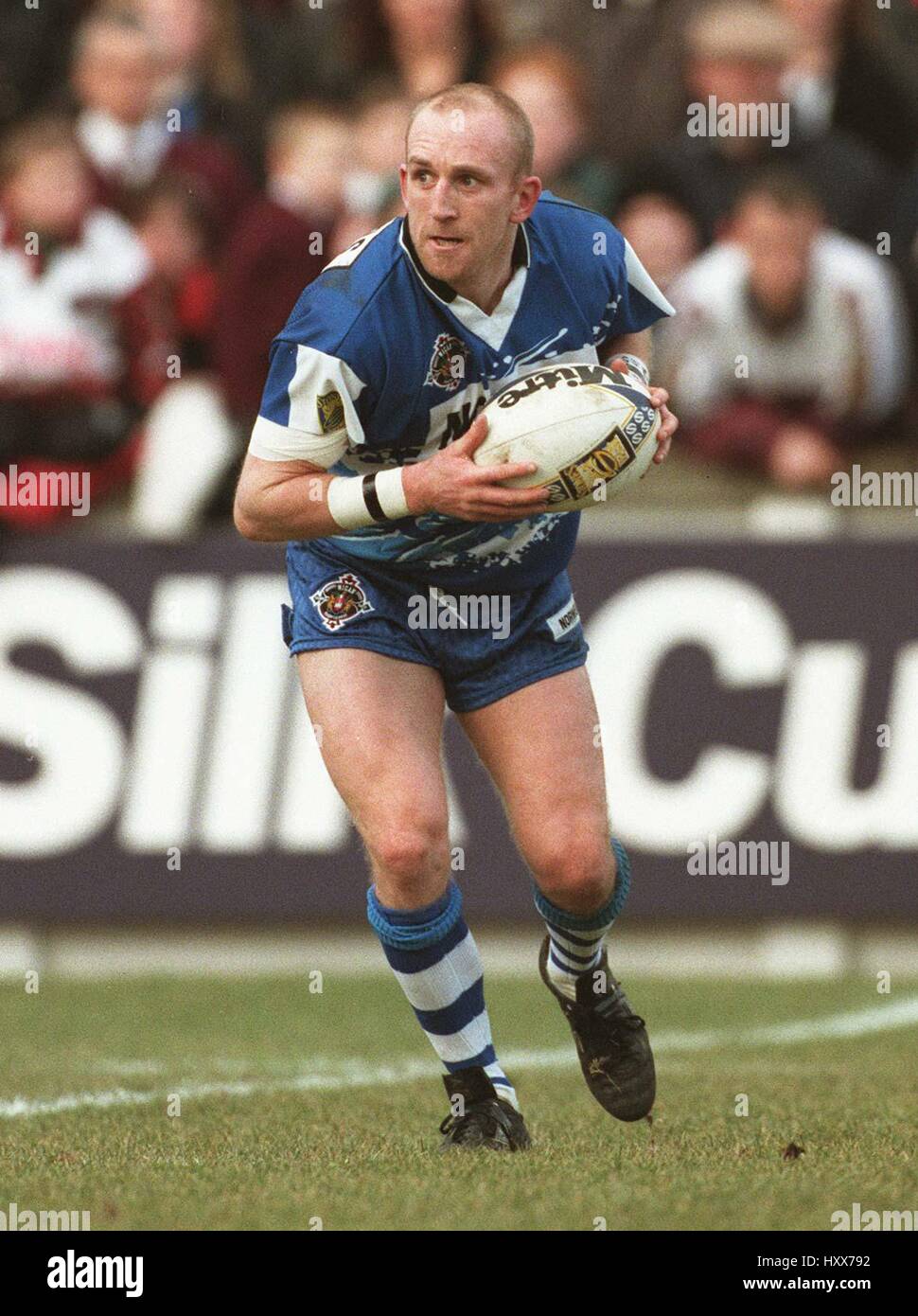 SHAUN EDWARDS WIGAN WARRIORS RLFC 10 February 1997 Stock Photo - Alamy
