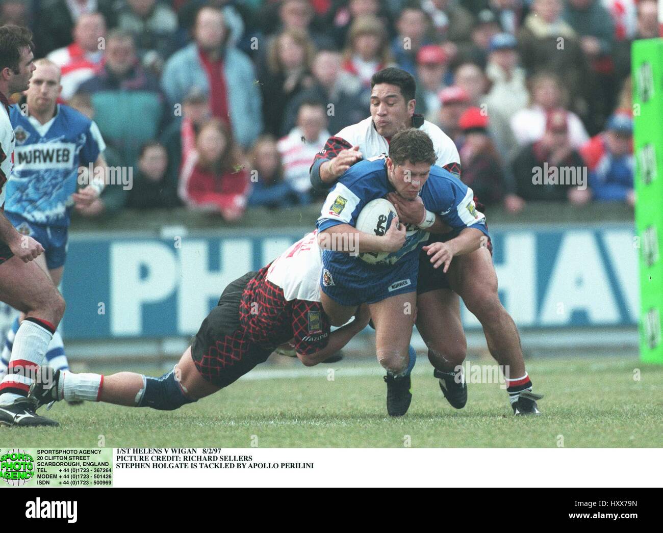 ANDY JOHNSON O'NEILL PERELINI ST. HELENS V WIGAN WARRIORS 10 February ...