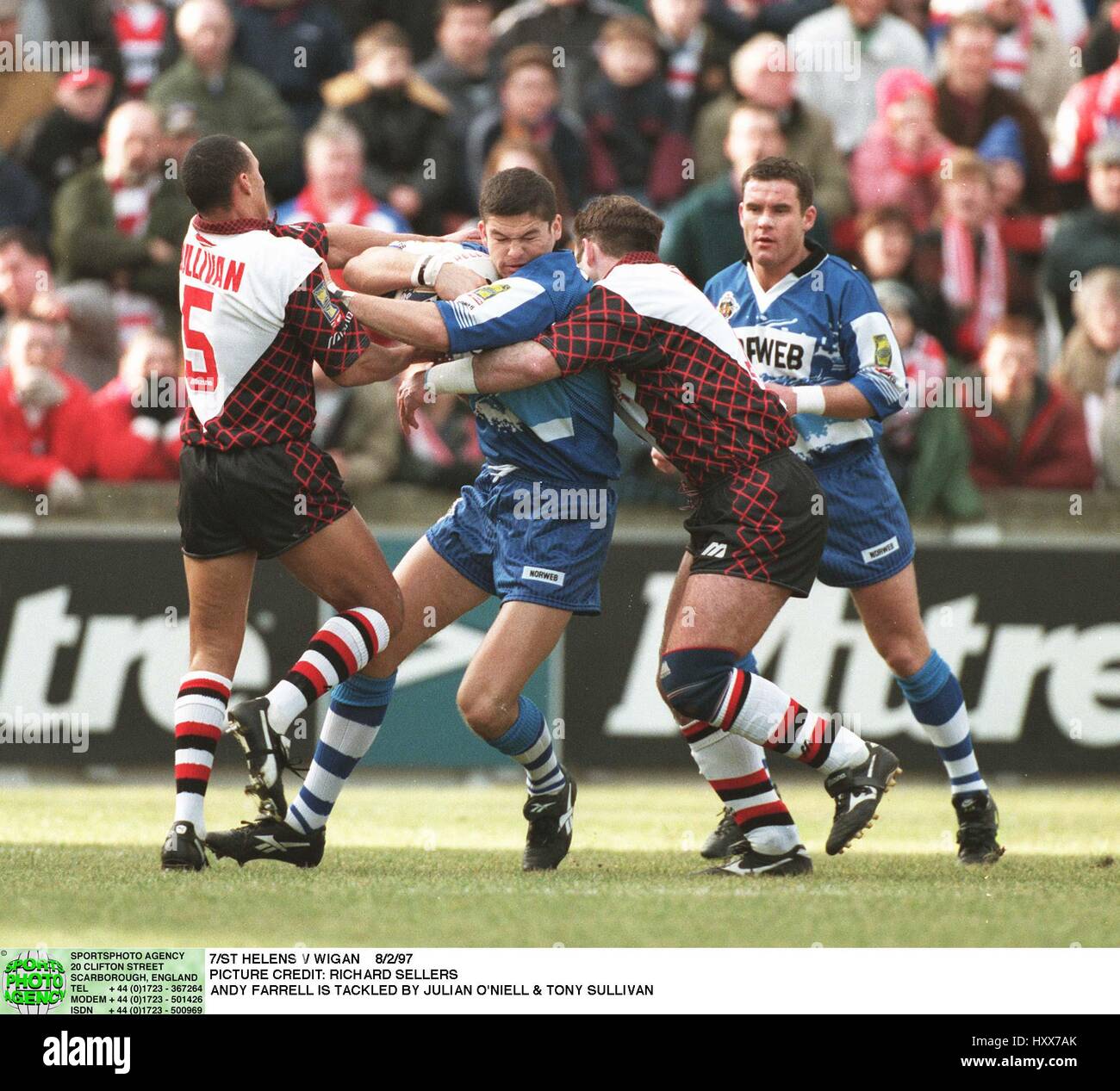 ANDY FARRELL SULLIVAN & JOYNT ST. HELENS V WIGAN WARRIORS 10 February ...
