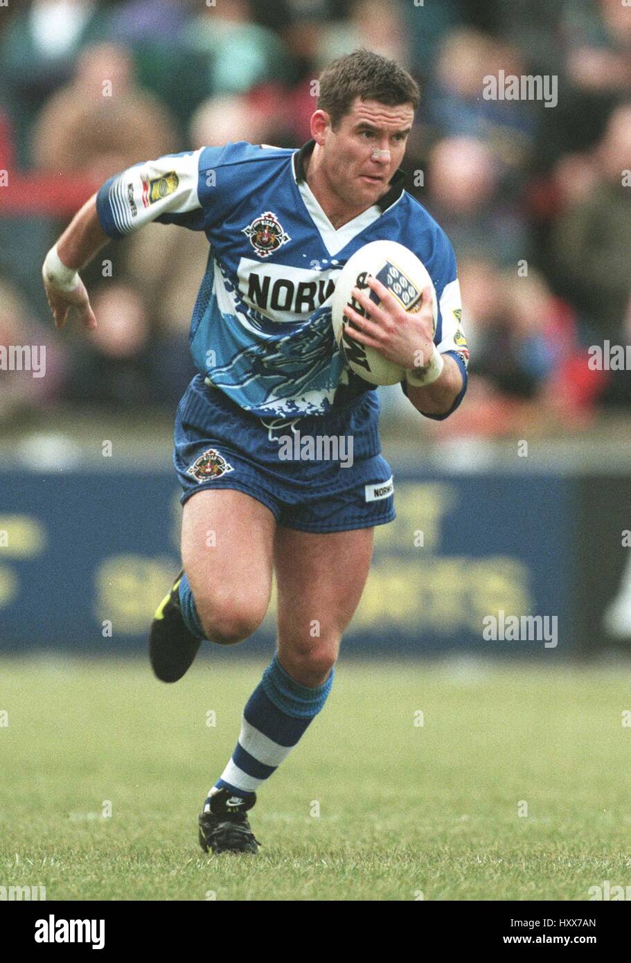 DANNY ELLISON WIGAN WARRIORS RLFC 10 February 1997 Stock Photo - Alamy