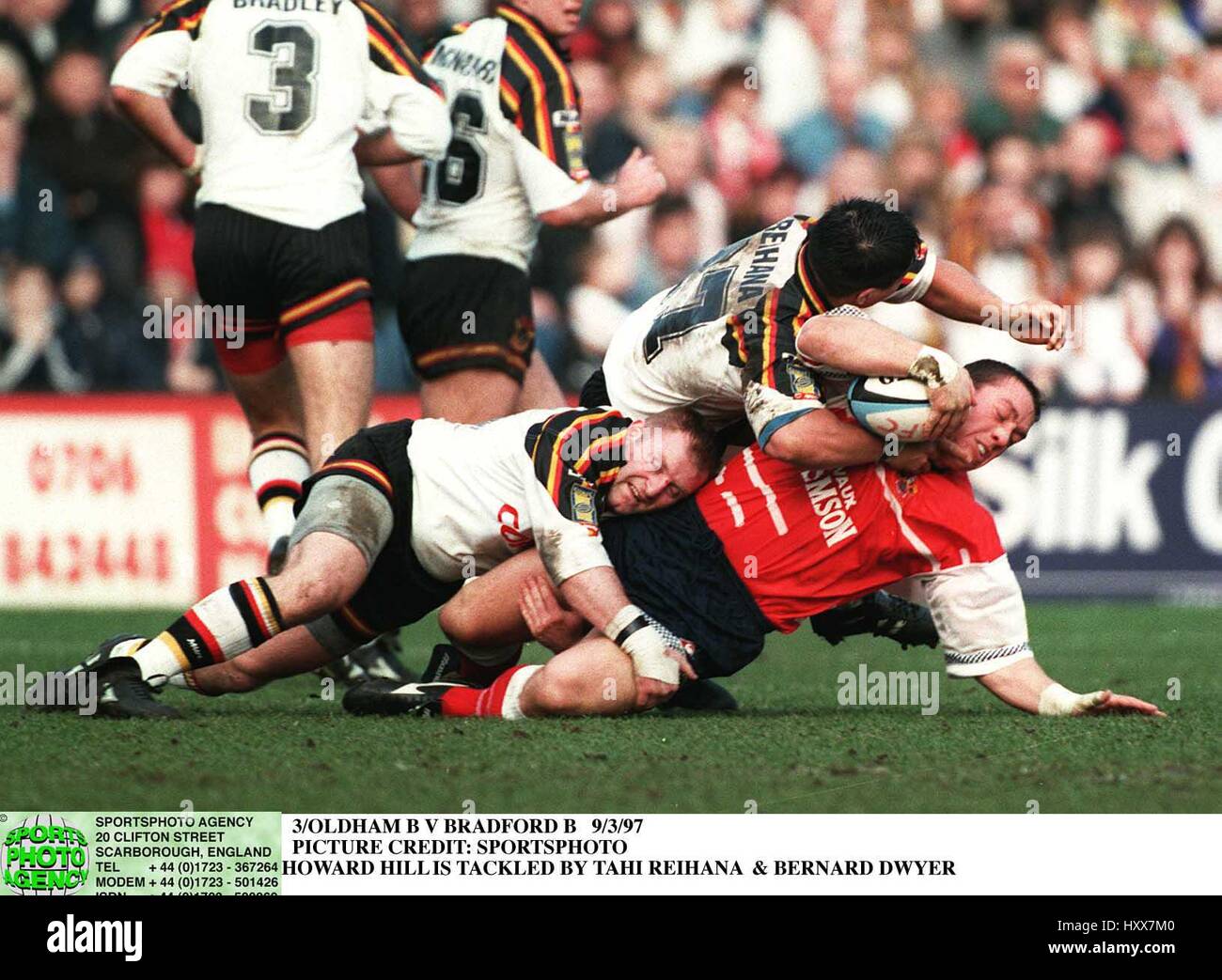 TAHI REIHANA DWYER HOWARD HILL OLDHAM BEARS V BRADFORD BULLS 10 March ...
