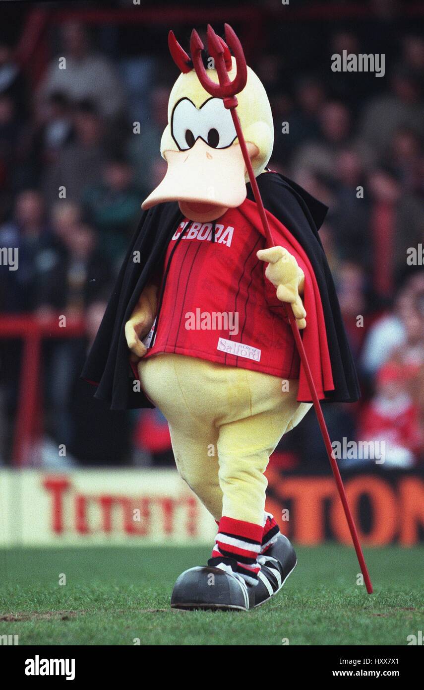 SALFORD RED DEVIL SALFORD REDS RLFC 16 March 1997 Stock Photo - Alamy