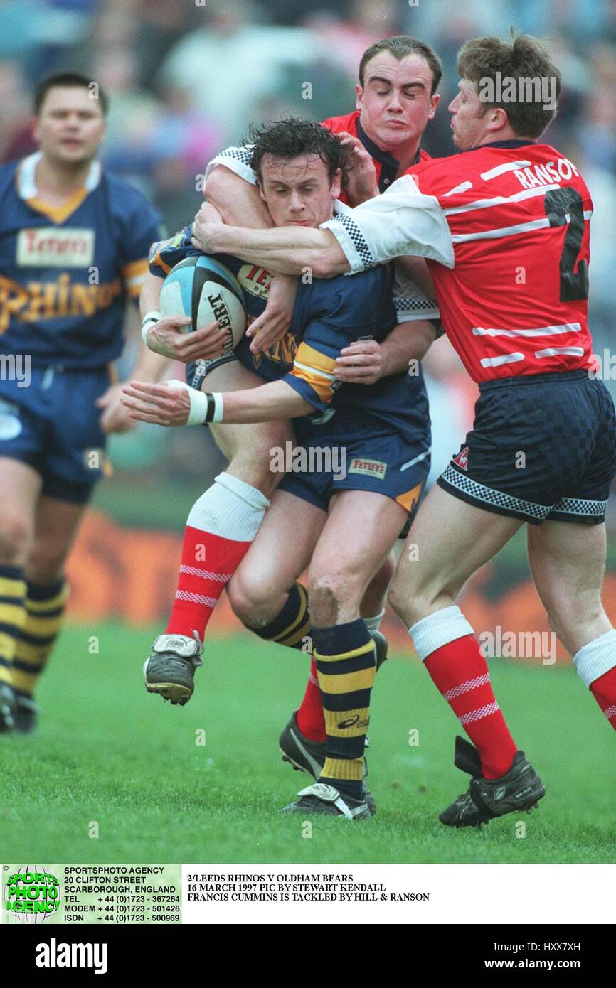 FRANCIS CUMMINS HILL & RANSON LEEDS RHINOS V OLDHAM BEARS 16 March 1997 ...