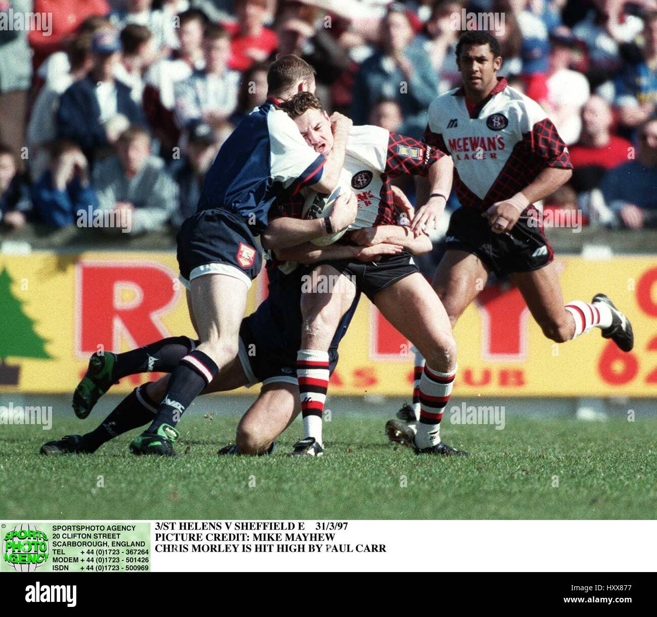 CHRIS MORLEY & PAUL CARR ST. HELENS V SHEFFIELD EAGLES 31 March 1997 ...
