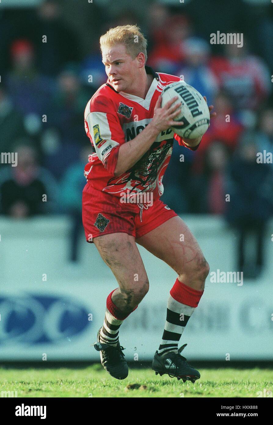 CRAIG MURDOCK WIGAN WARRIORS RLFC 03 March 1997 Stock Photo - Alamy
