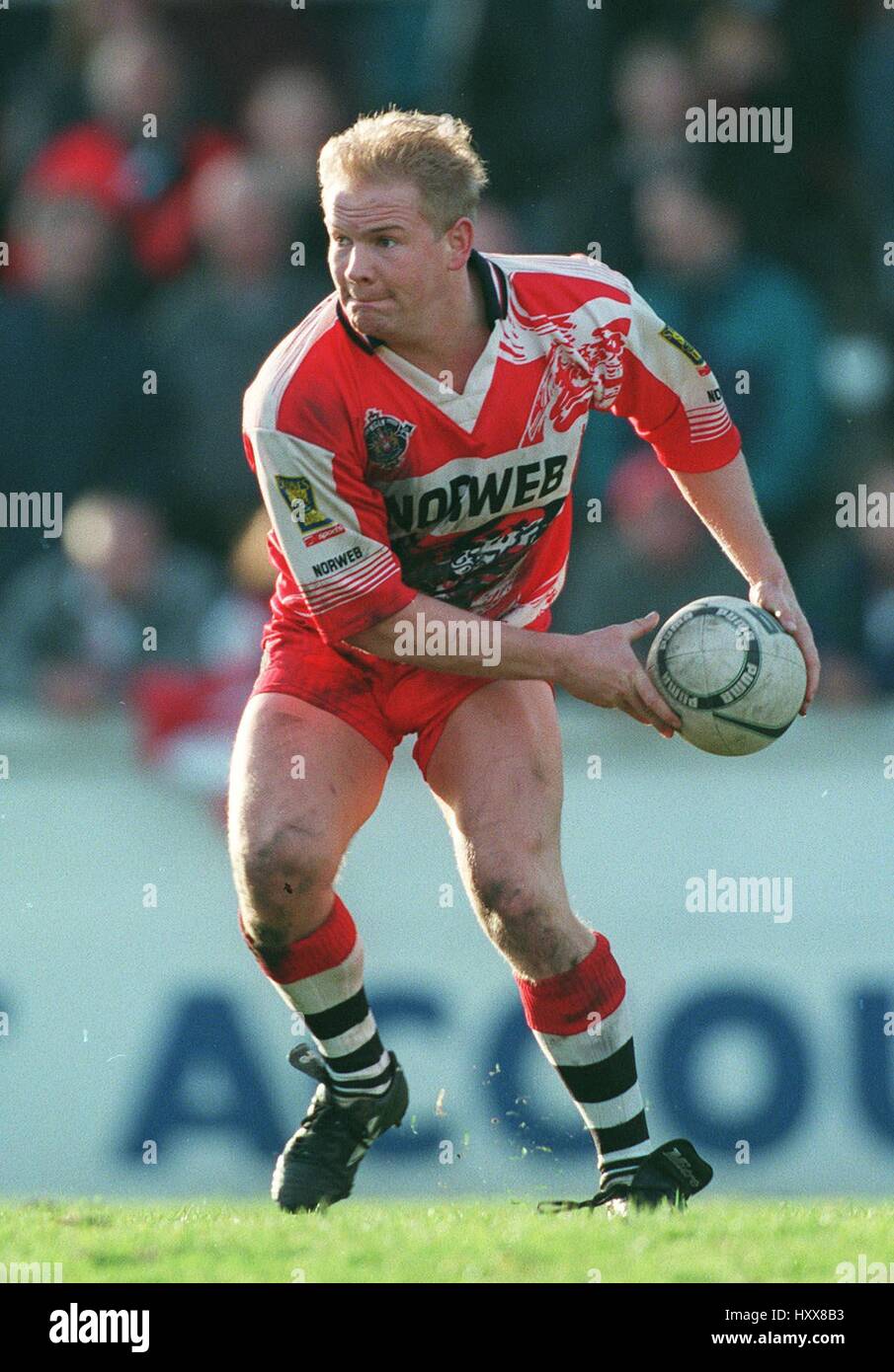 CRAIG MURDOCK WIGAN WARRIORS RLFC 03 March 1997 Stock Photo - Alamy