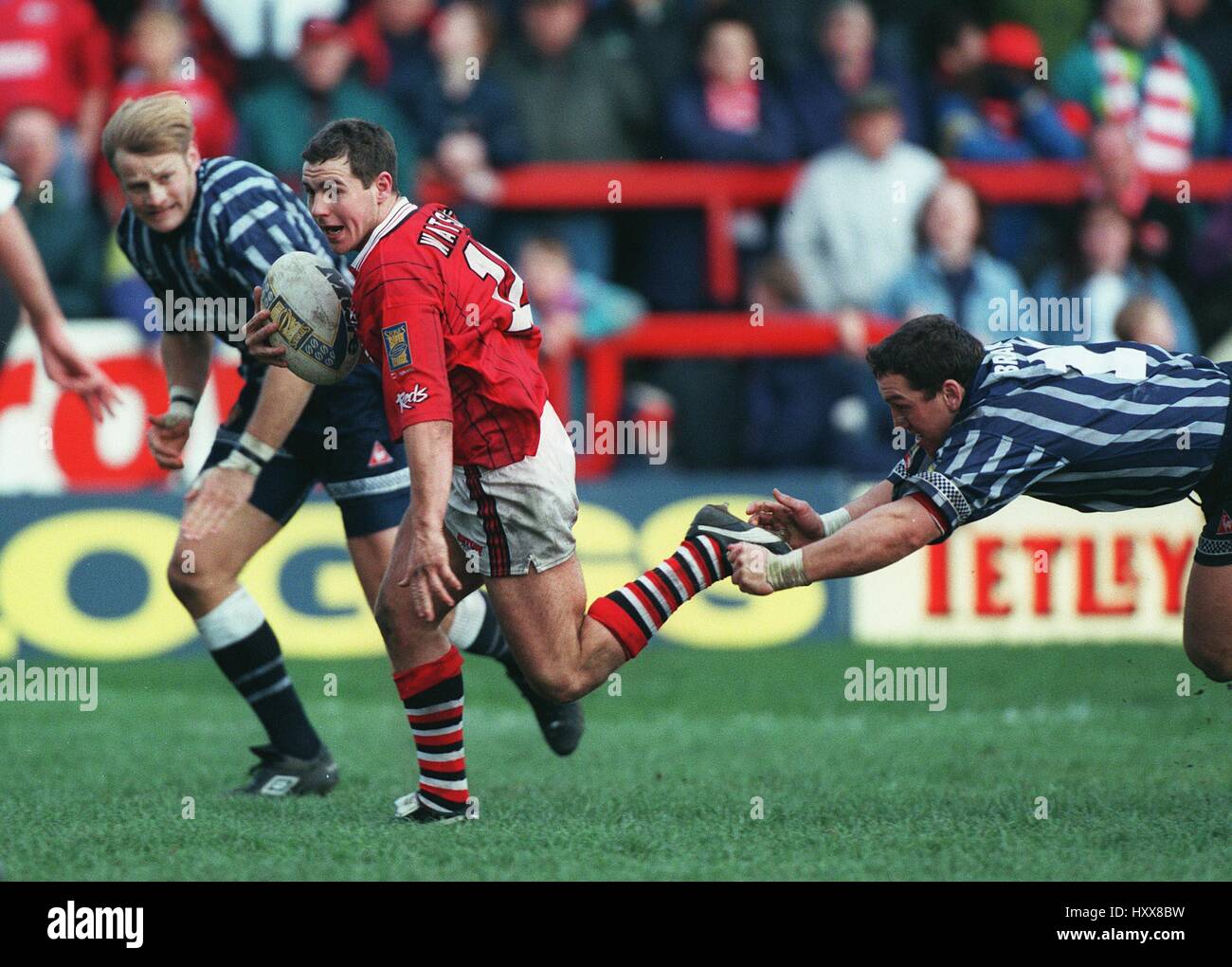 IAN WATSON & DAVID BRADBURY SALFORD REDS V OLDHAM BEARS 09 April 1997 ...