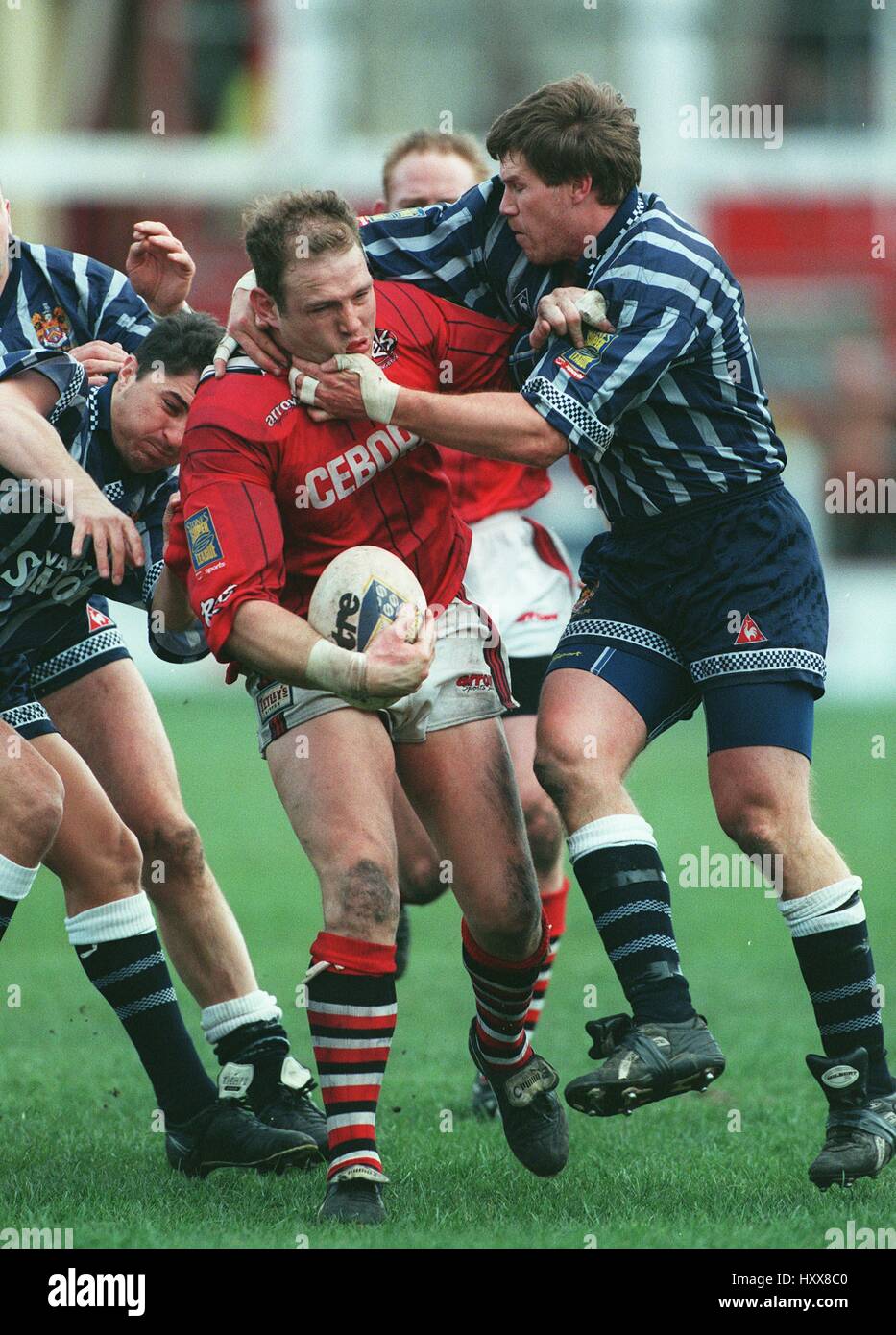 CLIFF ECCLES & DARREN ABRAM SALFORD REDS V OLDHAM BEARS 09 April 1997 ...