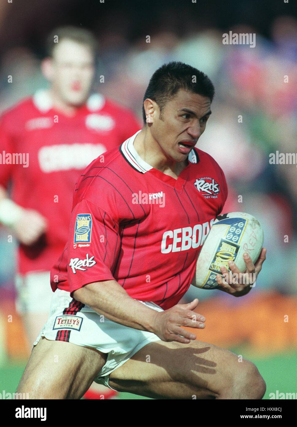 LOKENI SAVELIO SALFORD REDS RLFC 10 April 1997 Stock Photo - Alamy