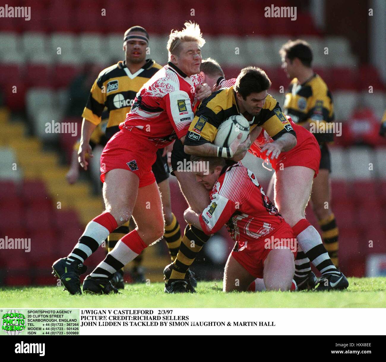JASON LIDDEN HAUGHTON & HALL WIGAN WARRIORS V CASTLEFORD T 03 March ...
