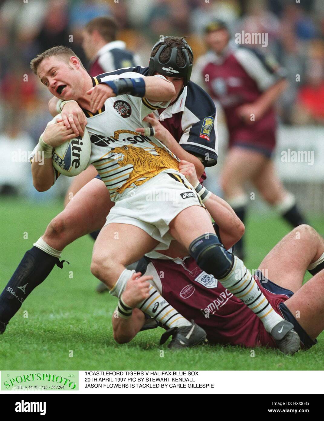 JASON FLOWERS & CARL GILLESPIE CASTLEFORD TIGERS V HALIFAX 20 April ...