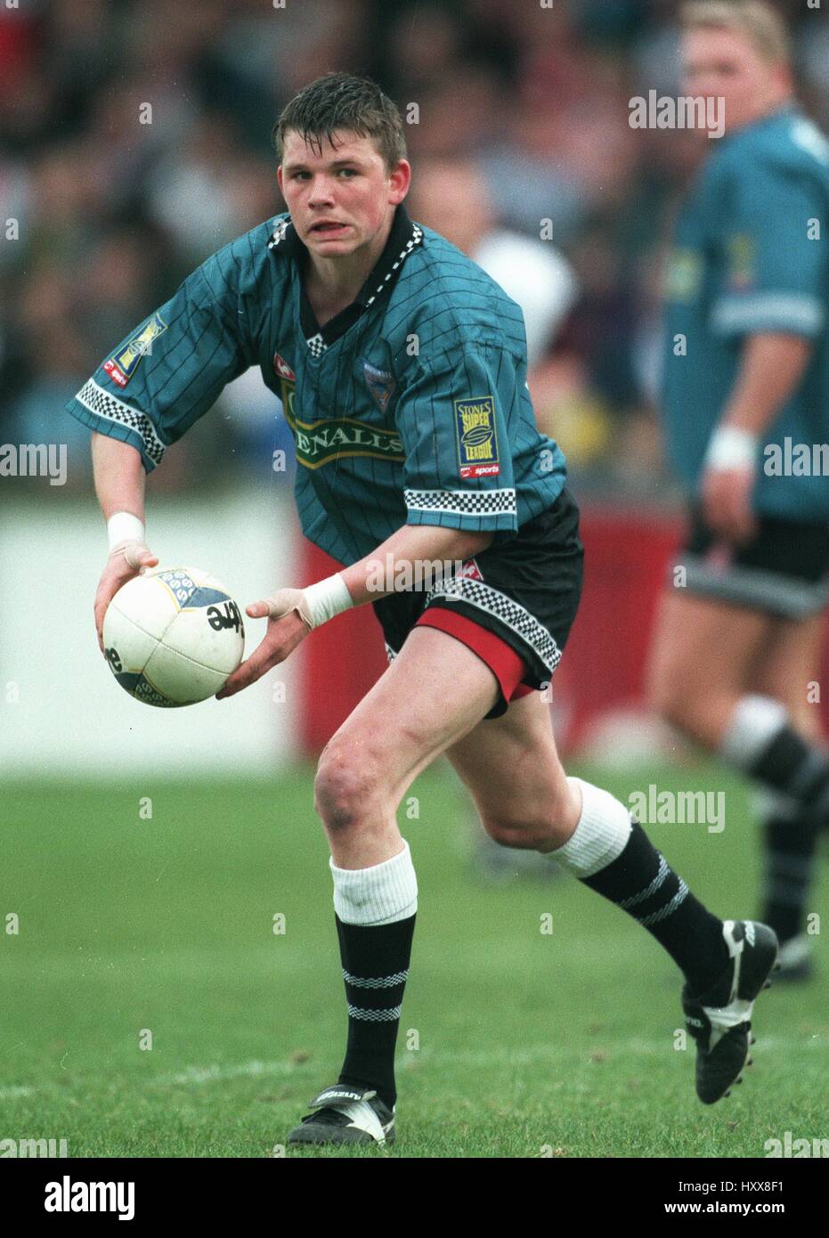 LEE BRIERS WARRINGTON WOLVES RLFC 23 April 1997 Stock Photo - Alamy
