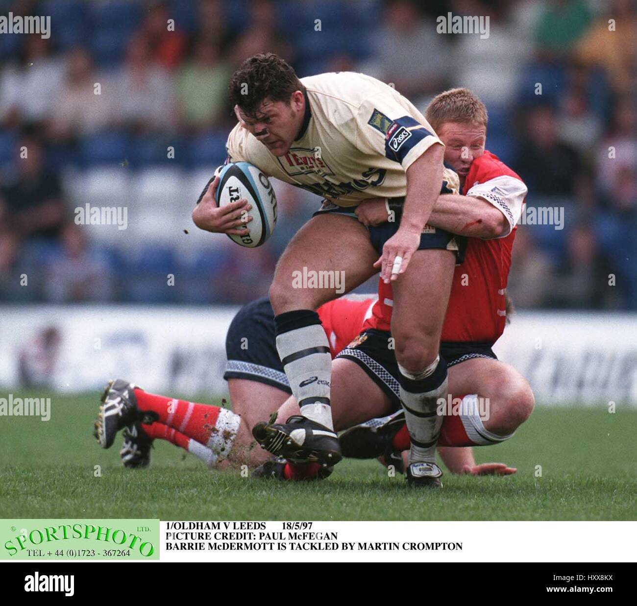 BARRIE MCDERMOTT & CROMPTON OLDHAM BEARS V LEEDS RHINOS 19 May 1997 ...