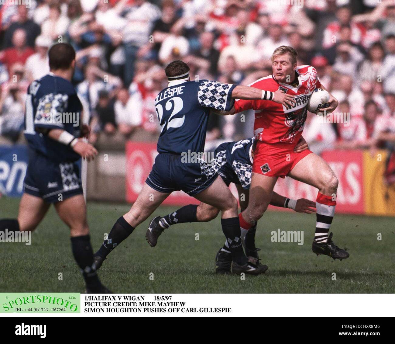 SIMON HOUGHTON CARL GILLESPIE HALIFAX BLUE SOX V WIGAN W 19 May 1997 ...