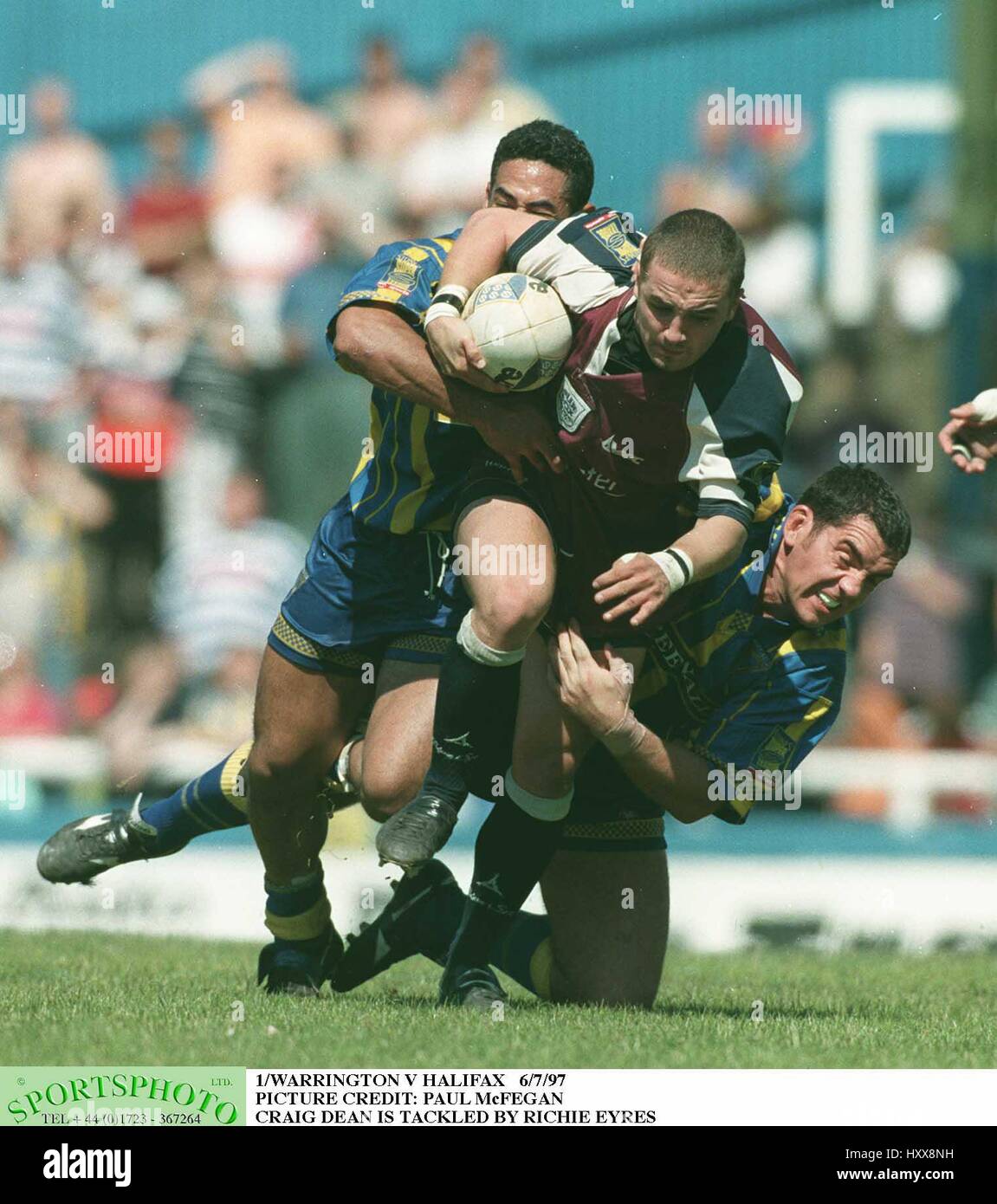 CRAIG DEAN & RICHIE EYRES WARRINGTON WOLVES V HALIFAX B 05 July 1997 ...