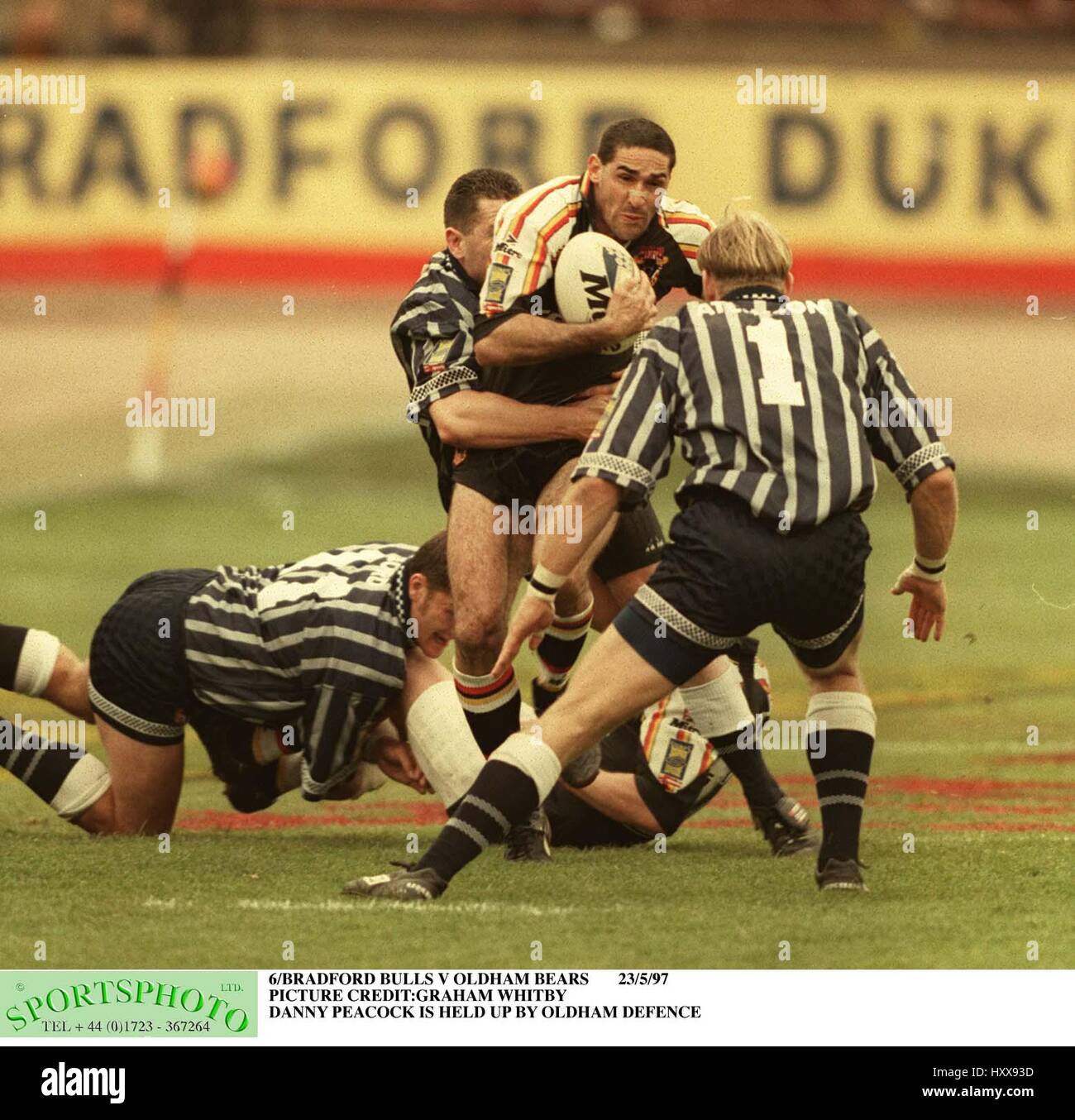 DANNY PEACOCK & PAUL ATCHESON BRADFORD BULLS V OLDHAM BEARS 23 May 1997 ...
