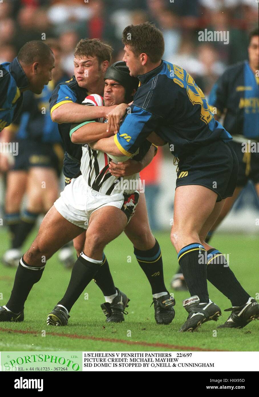 SID DOMIC CUNNINGHAM O'NEILL ST. HELENS V PENRITH PANTHERS 22 June 1997 ...