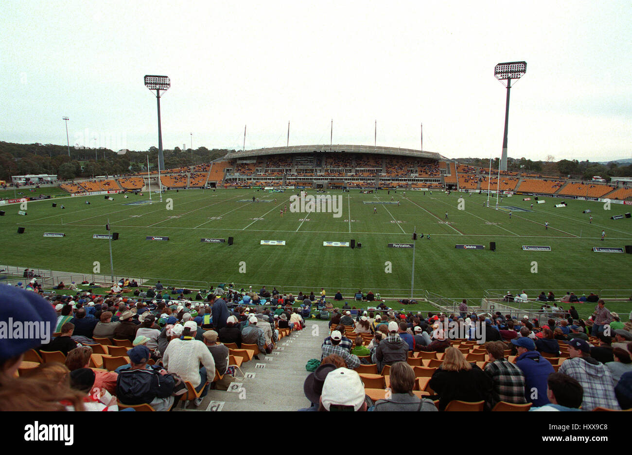 BRUCE STADIUM CANBERRA RAIDERS RUGBY GROUND 24 July 1997 Stock Photo ...