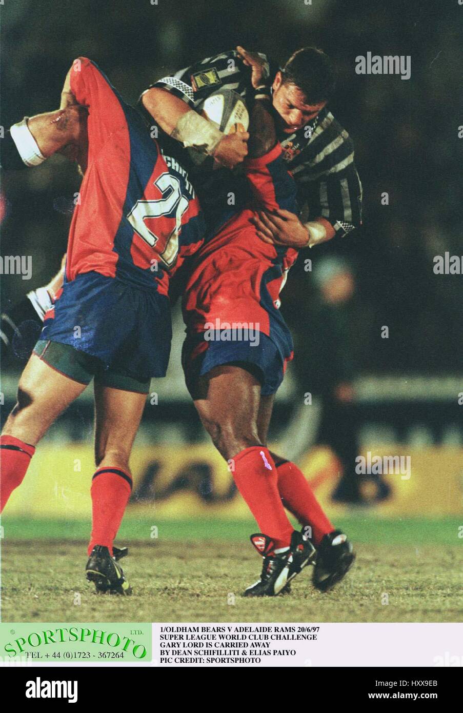 LORD SCHIFILLTI & ELIAS ADELAIDE RAMS V OLDHAM BEARS 20 June 1997 Stock ...
