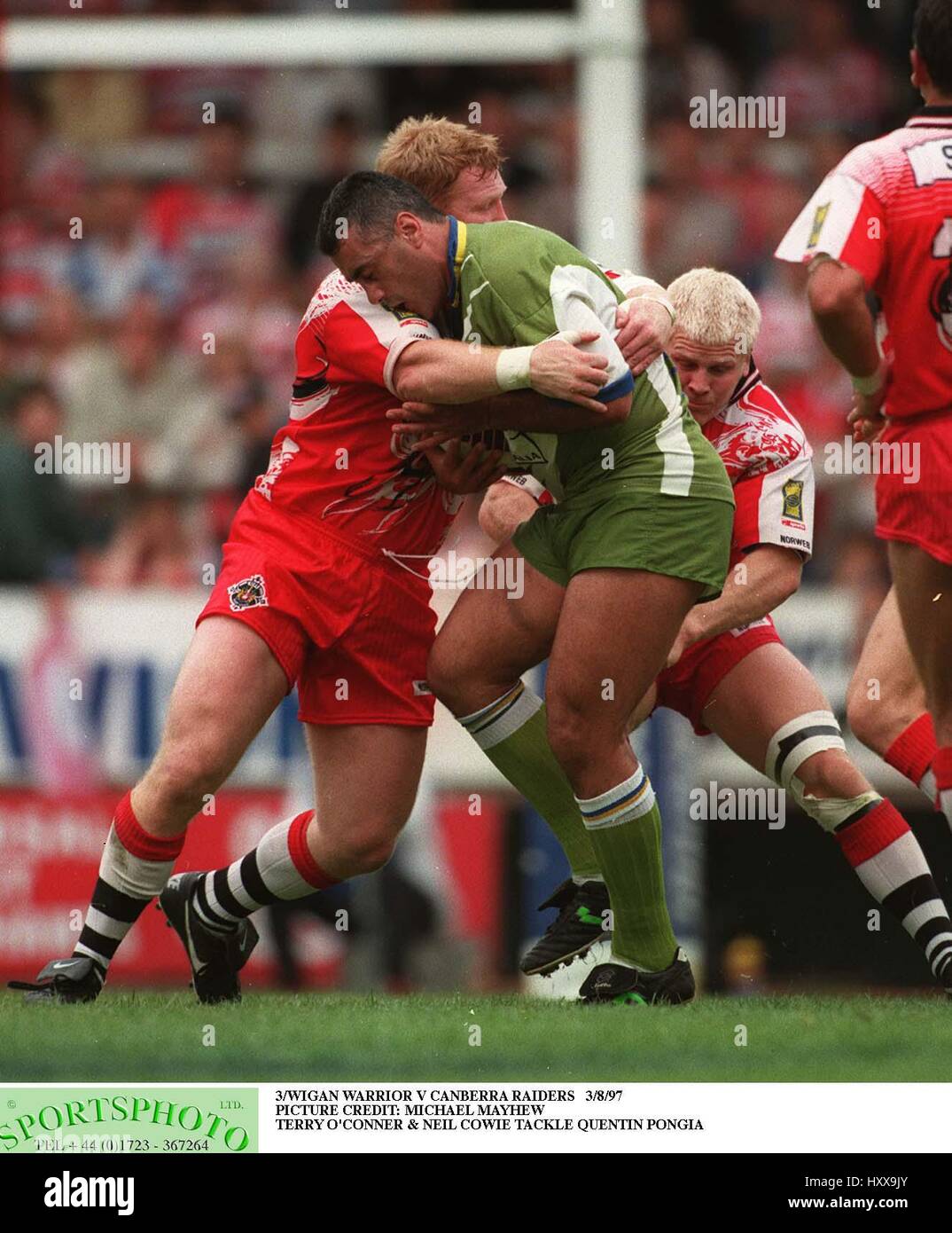 QUENTIN PONGIA O'CONNER COWIE WIGAN WARRIORS V CANBERRA R 03 August ...