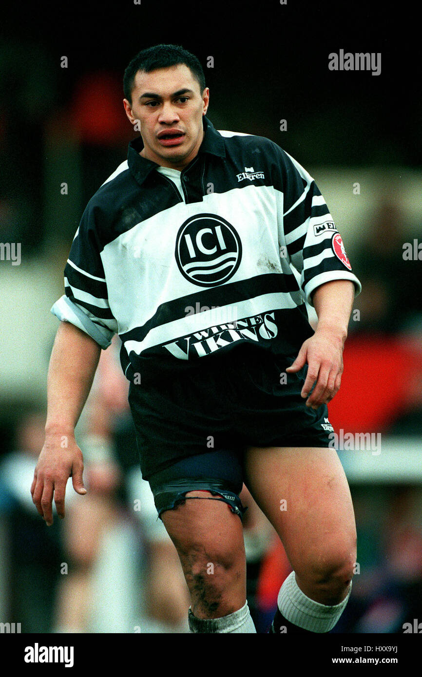 TANE MANIHERA WIDNES VIKINGS RLFC 09 February 1998 Stock Photo - Alamy