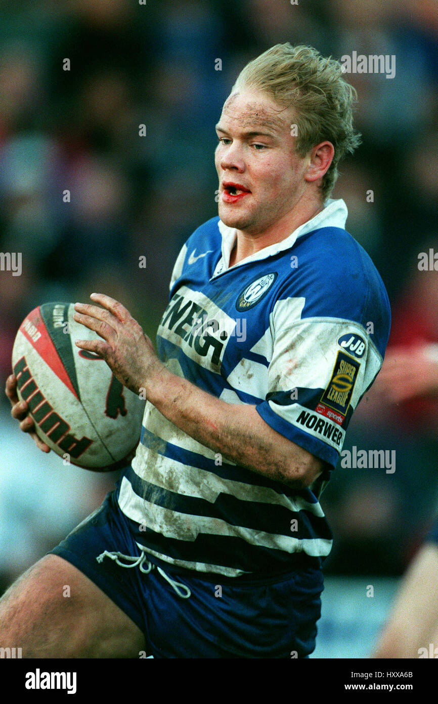 CRAIG MURDOCK WIGAN WARRIORS RLFC 04 March 1998 Stock Photo - Alamy